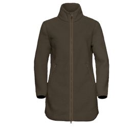 Jack Wolfskin Damen Funktionsmantel "HIGH CURL COAT W"obsidian mos, Gr. L, Obermaterial: 100% Polyester, M&auml;ntel, W&auml;rmend, winddicht, &Uuml;bergangsjacke