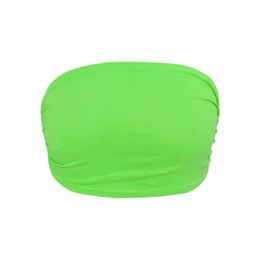 Urban Classics Damen B&uuml;gelloser BH "Urban Classics Damen Ladies Neon Bandeau Top", Gr. Mneongr&uuml;n, 95% Baumwolle, 5% Elasthan, BHs