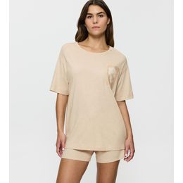 Triumph Damen Shorty "Endless Comfort PSK 10 CO/MD", Gr. 40, beige, Single Jersey, Obermaterial: 50% Baumwolle, 50% Modal, Homewear-Sets,