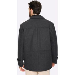 Marco Donati Herren Langjackegraphit, meliert, Gr. 50, unifarben, 95% Polyester, 5% Viskose, Wattierung:100% Polyester, Jacken