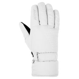 Ziener Damen Skihandschuhe "KISAR-Z AQUASHIELD DAMEN", wei&szlig;, Gr. 6, Polyester, Handschuhe, wasserdicht, winddicht, atmungsaktiv, warm, weiches