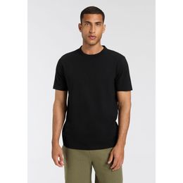 Hugo Herren T-Shirt "BLUE Naolo", schwarz, Gr. XL, unifarben, Single Jersey, Obermaterial: 96% Baumwolle, 4% Elasthan, Shirts, mit Markenlabel am Saum