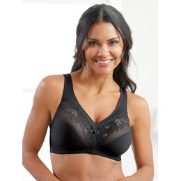 Damen Minimizer-BH, Gr. 80, schwarz, 40% Polyamid, 35% Polyester, 15% Baumwolle, 10% Elasthan, BHs