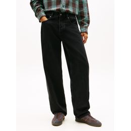 Tommy Jeans Herren Relax-fit-Jeans "JAIMIE RELAXED STRAIGHT", schwarz, Gr. 34, Denim/Jeans, Obermaterial: 57% Baumwolle, 43% Lyocell, Jeans