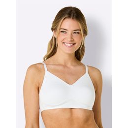 w&auml;schepur W&Auml;SCHEPUR Damen B&uuml;gelloser BH, Gr. 85, blau, 60% Polyester, 40% Baumwolle, BHs