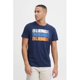 Blend Damen T-Shirt "BHTee", blau, Gr. M, Web, 100% Baumwolle, Shirts, Klassisches T-Shirt mit Rundhalsausschnitt