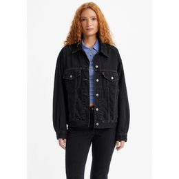 Levi's LEVI'S Damen Jeansjacke "90S TRUCKER"road less traveled, Gr. S, unifarben, Denim/Jeans, Obermaterial: 100% Baumwolle, Jacken, mit Umlegekragen