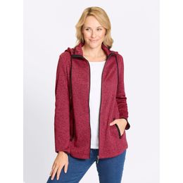 Classic Basics Damen Langjackefuchsia, schwarz, meliert, Gr. 42, 100% Polyester, Jacken