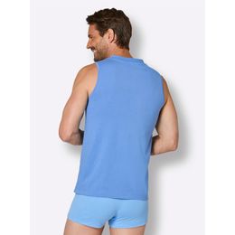 King&acute;S Club KINGS CLUB Herren Unterhemd, Gr. 6, blau, 100% Baumwolle, Unterhemden