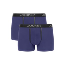 Jockey Herren Trunk "Chafe Proof Pouch", Gr. XXL, blau, Microfaser, Obermaterial: 94% Modal, 6% Elasthan, unifarben, Unterhosen, mittlere Bundh&ouml;he,