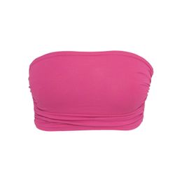 Urban Classics Damen B&uuml;gelloser BH "Urban Classics Damen Ladies Bandeau Top", Gr. Sfuchsia, 95% Baumwolle, 5% Elasthan, BHs