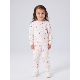 name it M&auml;dchen Sweatpants "NMFVALBA SWE PANT UNB NOOS"crystal pink, Gr. 122, Sweatware, Obermaterial: 100% Baumwolle, Hosen