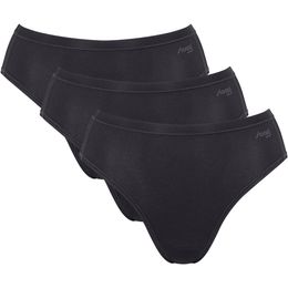 Sloggi Kinder Tai-Slip "GO Daily Cotton", Gr. M, schwarz, Single Jersey, Obermaterial: 95% Baumwolle, 5% Elasthan, unifarben, Unterhosen,
