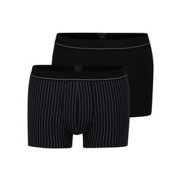 Bugatti Herren Panty "Paris", Gr. 6, schwarz, Single Jersey, Obermaterial: 95% Baumwolle, 5% Elasthan, gestreift, unifarben, Unterhosen, weich,