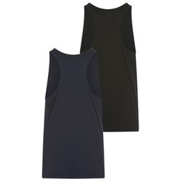 Champion Herren Tanktop, schwarz-wei&szlig;, Gr. S, Obermaterial: 100% Baumwolle, Tops, im 2er-Pack, mit Rundhalsausschnitt, sportlicher Stil, aus Baumwolle