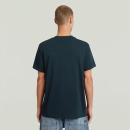 G-Star Raw G-STAR Herren T-Shirt "Purveyors"dk patriot blau, Gr. S, bedruckt, Jersey, Obermaterial: 100% Baumwolle, Shirts, mit Rundhals, Frontprint