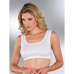 w&auml;schepur W&Auml;SCHEPUR Damen Bustier, Gr. 42, wei&szlig;, 95% Baumwolle, 5% Elasthan, BHs