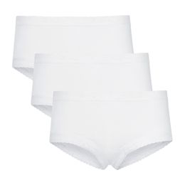 Jockey Damen Slip "Soft Stretch Lace", Gr. L, wei&szlig;, Spitze, Obermaterial: 92% Polyamid, 8% Elasthan, unifarben, Unterhosen, florales Muster, dehnbare