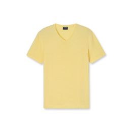 OLYMP Damen T-Shirt "OLYMP Casual Wirk", gelb, Gr. XL, 95% Leinen, 5% Elasthan, Shirts