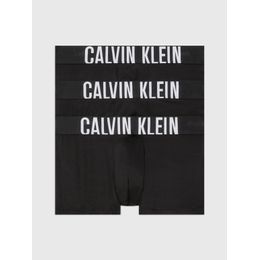 Herren Trunk "TRUNK 3PK", Calvin Klein Underwear, Gr. XXL, schwarz, Jersey, Obermaterial: 88% Polyester, 12% Elasthan, unifarben, Unterhosen, mit