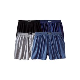 Le Jogger Herren Weiter Boxer, Gr. 3, blau, Jersey, Obermaterial: 100% Baumwolle, unifarben, Unterhosen, aus angenehm weicher Baumwoll-Qualit&auml;t