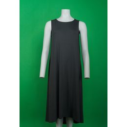 Seidel Moden Damen Midikleid, blau, Gr. 38, unifarben, Web, Obermaterial: 95% Viskose, 5% Elasthan, Kleider, &auml;rmellos, aus Viskose - MADE IN GERMANY
