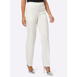 CR&Eacute;ATION L Webhose CREATION L, Damen, Gr. 20, Kurzgr&ouml;&szlig;en, beige (ecru), 63% Lyocell, 37% Polyester, unifarben, lang, Hosen