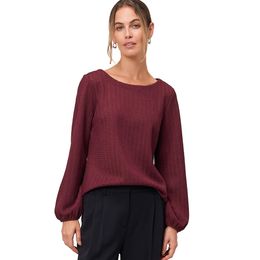 Kurzarmshirt Zero "Damen mit Rundausschnitt", Damen, Gr. 34, mystic berry, Jersey, Obermaterial: 98% Polyester, 2% Elasthan, Strukturmuster, figurbetont normal, Rundhals, eng elastischer Bund mit Gummizug, Shirts, Plain/ohne Details