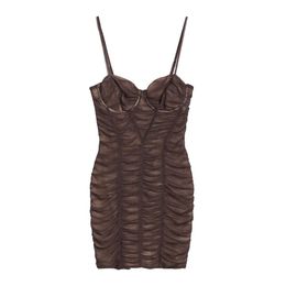 Bershka Cocktail Dress female Brown size M