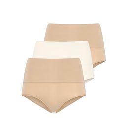 Jockey Damen Slip "Tummy Smoothing", Gr. XXL, beige, Jersey, Obermaterial: 80% Polyamid, 20% Elasthan, unifarben, Unterhosen, mit Shapingeffekt,