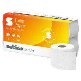 Satino by WEPA Smart Toilettenpapier MT1, Recycling, 2-lagig, 250 Blatt 1 Pack = 64 Rollen