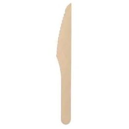 Papstar Messer, Holz "pure" 16,5 cm gewachst 1000 St&uuml;ck