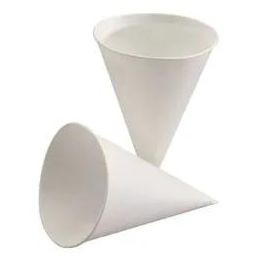 Papstar Spitzbecher, Zuckerrohrpapier 120 ml &Oslash; 7,5 cm, 10,5 cm wei&szlig; 5000 St&uuml;ck