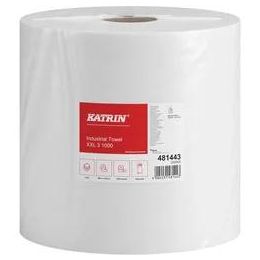 Katrin 481443 XXL Industrieputztuchrolle, 3-lagig, 38 cm breit, 1000 T&uuml;cher 1 St&uuml;ck