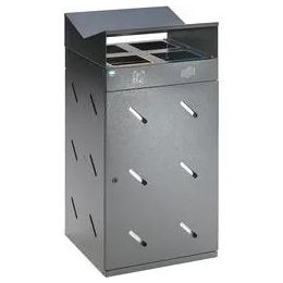 Var Wertstoffsammelstation WS 58, 4 x 50 Liter antiksilber