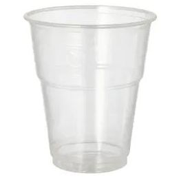 Papstar Kaltgetr&auml;nkebecher, PLA "pure" 0,3 l &Oslash; 9,5 cm, 11 cm glasklar mit Schaumrand 80 St&uuml;ck