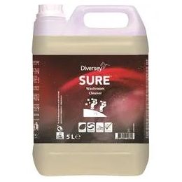 Diversey SURE Washroom Cleaner & Descaler Sanit&auml;rreiniger und Kalkl&ouml;ser 2 x 5 Liter Kanister
