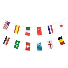 Papstar Flaggenkette, Papier 10 m "32 Nations" schwer entflammbar 10 St&uuml;ck