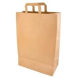 Papstar Tragetaschen, Papier 44 cm x 32 cm x 17 cm braun mit Tragegriff 200 St&uuml;ck