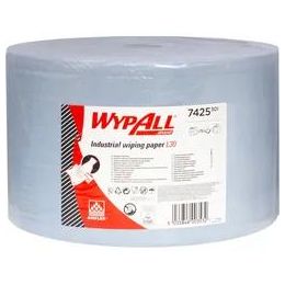 Kimberly-Clark WypAll 7425 Industriewischt&uuml;cher Jumbo Gro&szlig;rolle L30 blau 3-lagig, 23,5 cm breit, 750 T&uuml;cher 1 Rolle