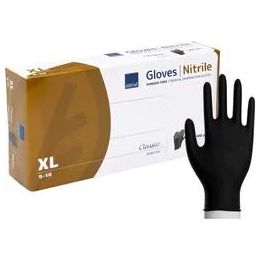 ABENA Nitril-Handschuhe schwarz, ungepudert VE 100 St&uuml;ck XL