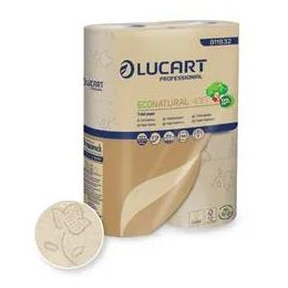 Lucart EcoNatural 400 Toilettenpapier Kleinrolle 2-lagig, 400 Blatt 1 Pack = 30 Rollen