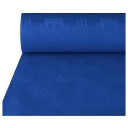 Papstar Papiertischtuch mit Damastpr&auml;gung 50 m x 1 m dunkelblau 4 St&uuml;ck