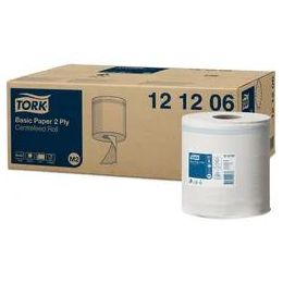 Tork 121206 Standard Papierwischt&uuml;cher M2, 2-lagig, 160 Meter 1 Pack = 6 Rollen