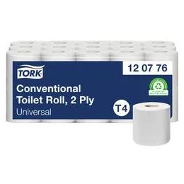 Tork 120776 Universal Toilettenpapier Kleinrolle T4 2-lagig 400 Blatt 1 Pack = 30 Rollen