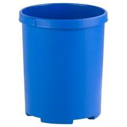 V-Part Runder Papierkorb 50 Liter offen blau