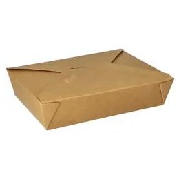 Papstar Lunchboxen, Pappe "pure" 1500 ml 4,8 cm x 14 cm x 19,7 cm braun 150 St&uuml;ck