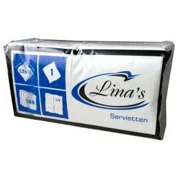 Lina Lunchserviette 1/4-Falz, 16,5 x 16,5 cm, 1-lg, hochwei&szlig; 1 Karton = 5000 T&uuml;cher