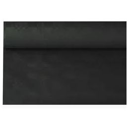 Papstar Papiertischtuch mit Damastpr&auml;gung 8 m x 1,2 m schwarz 12 St&uuml;ck