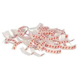 Papstar Starpak Verschluss-Clips, drahtverst&auml;rktes Papier 3,3 cm x 0,8 cm x 0,1 cm rot/wei&szlig; 20000 St&uuml;ck